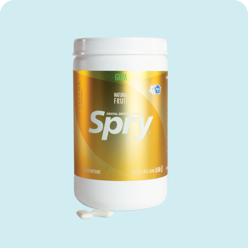 Spry® Natural Xylitol Gum 550ct – Bulk Sugar-Free Gum for Oral Health