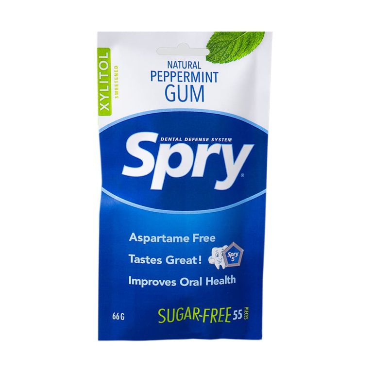 Spry® Natural Xylitol Gum 55ct – Travel-Ready Sugar-Free Gum
