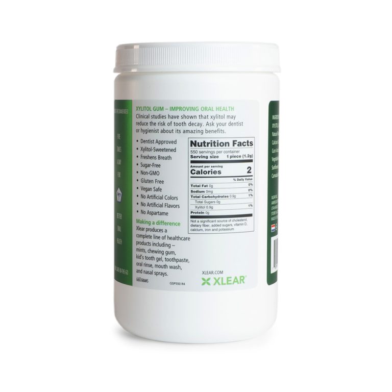 Spry® Natural Xylitol Gum 550ct – Bulk Sugar-Free Gum for Oral Health