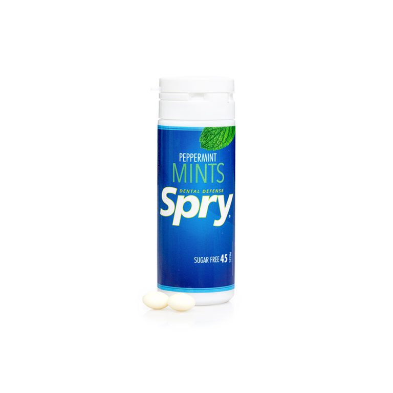 Spry® Natural Xylitol Mints 45ct – Sugar-Free Mints for Fresh Breath