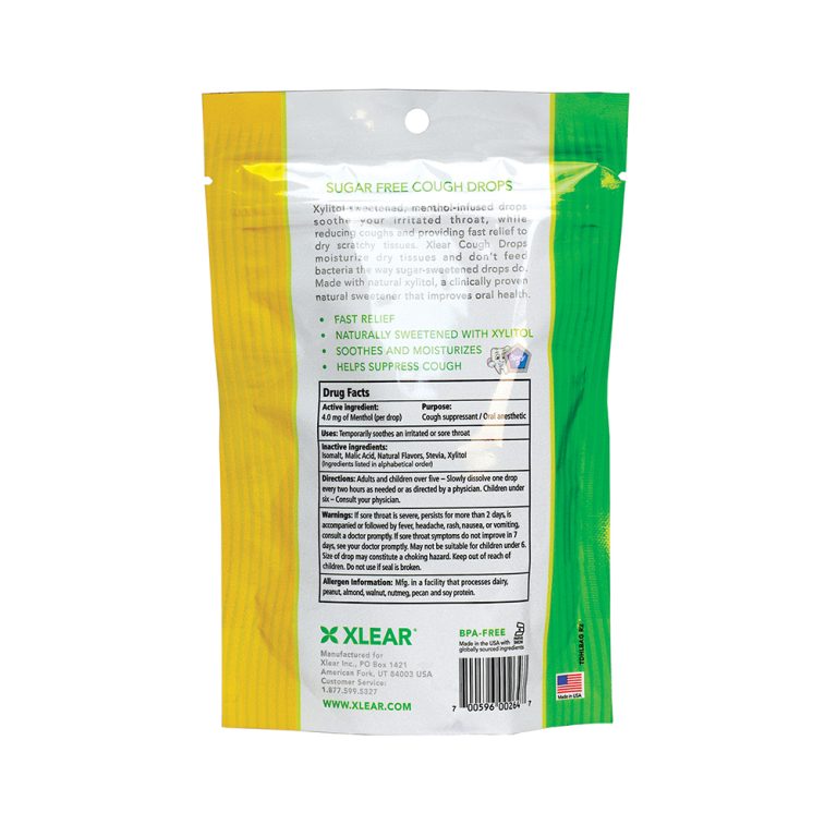 Xlear® Honey Lemon Cough Drops – Soothing Sugar-Free Relief