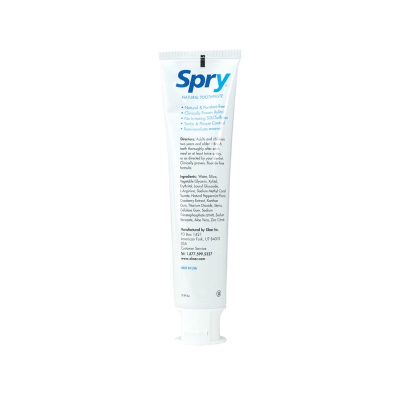 Spry® Natural Xylitol Toothpaste, Fluoride-Free