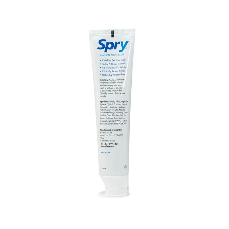 Spry® Natural Xylitol Toothpaste, Fluoride-Free