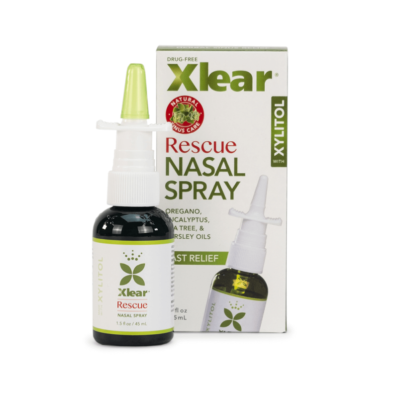 Xlear® Rescue Nasal Spray with Essential Oils – 1.5 fl oz
